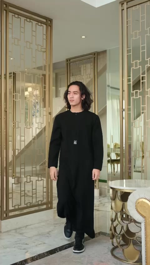 Jual Jubah Pria Gamis pria Selimfit jubah zayen hitam jubah pria muslim ...