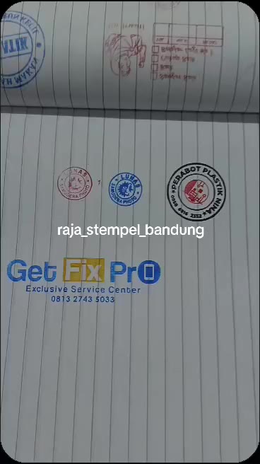 Jual Stempel Perusahaan, logo, nama tandatangan, lunas stample flash ...