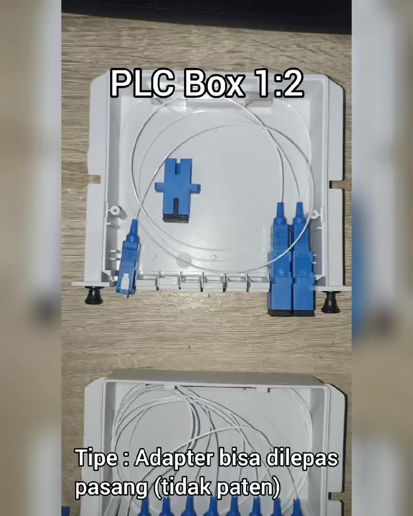 Jual Passive Splitter Box 1:8 SC UPC / PLC Box 1:8 SC UPC Fiber Optik ...