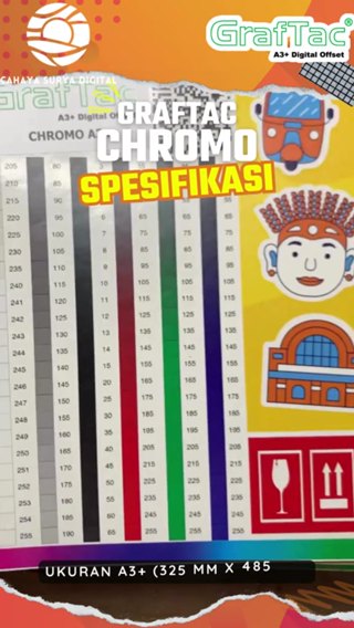 Jual Graftac Stiker Kromo A3+ Bontak Sticker Cast Coated Digital Print ...