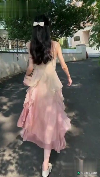 Jual Rok Panjang Suspender Peri Ruffle Warna Gradien Mermaid Ji Gaun ...