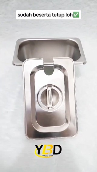 Jual Food Pan Stainless + Tutup Lubang 1/9 x 10 (176 x 108 x 100 mm ...