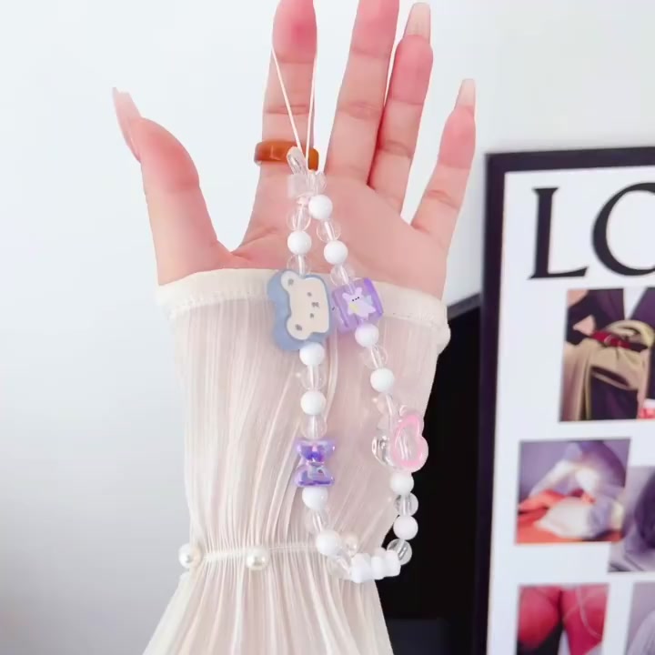 Jual Phone Strap 3D Korea Lucu Pesona Beruang Cinta Hati Ikatan Simpul ...