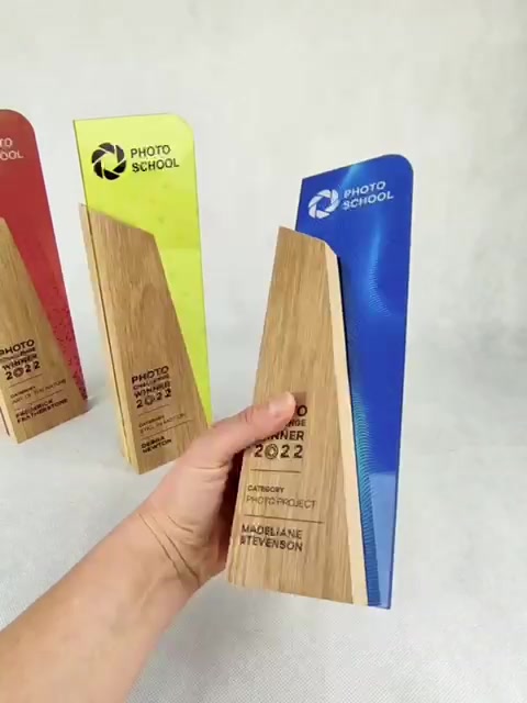 Jual Trophy Kayu Custom (Tipe-9) | Piala Kayu Custom | Plakat Kayu ...