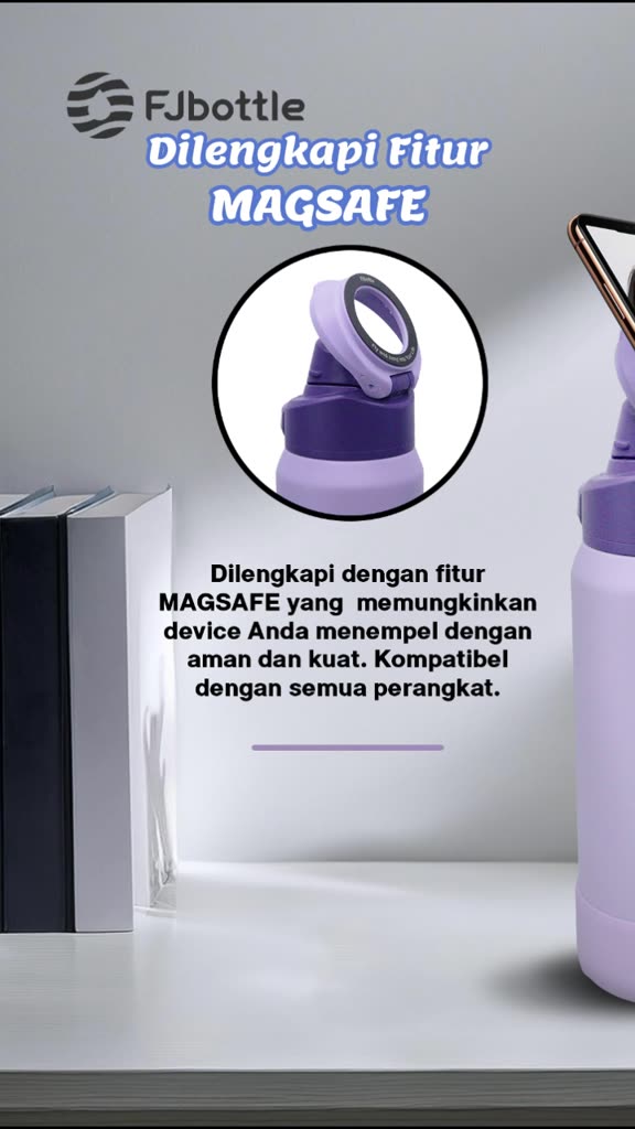 Jual FJBottle - SR2038 Botol Minum Tumbler Unik 710ml Stainless Steel SUS 304 dengan MagSafe ...