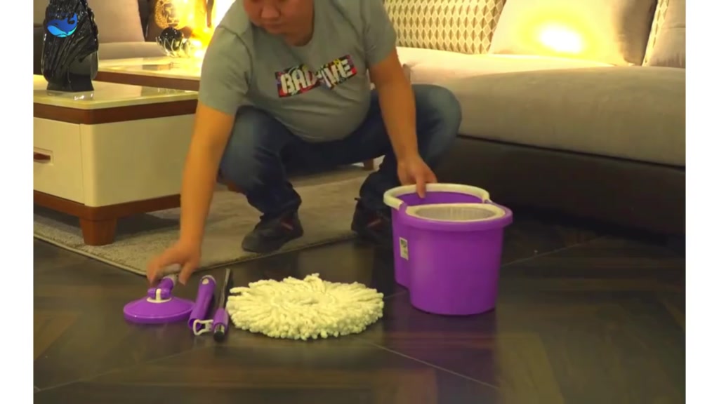 Jual Paus Biru - Set Alat Pel Lantai Stainless Mop Dengan Ember Pencuci ...