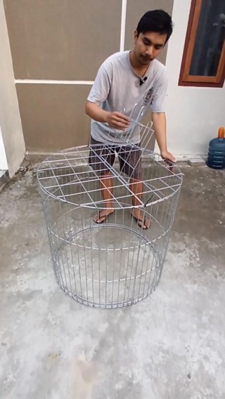 Jual Kandang Bulat Besi Galvanis Anti Karat Untuk Ayam Jago Bangkok ... Jual Kandang Bulat Besi Galvanis Anti Karat Untuk Ayam Jago Bangkok ...