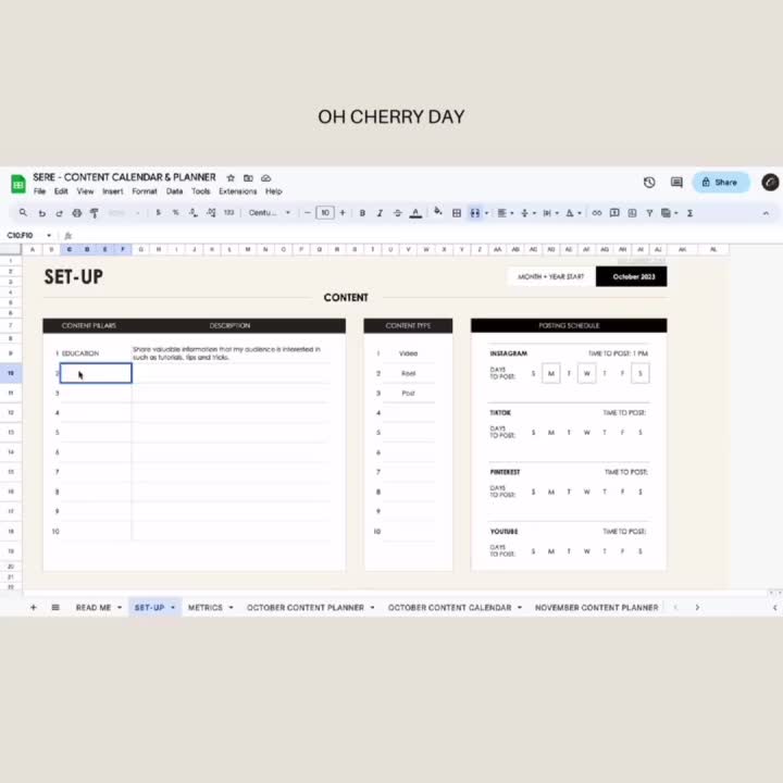 Jual Social Media Planner, Social Media Calendar, Social Media Google ...