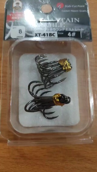 Jual Hook/ Kail Pancing Treble Captain XT 66TN 4x Strong, Hi Carbon ...