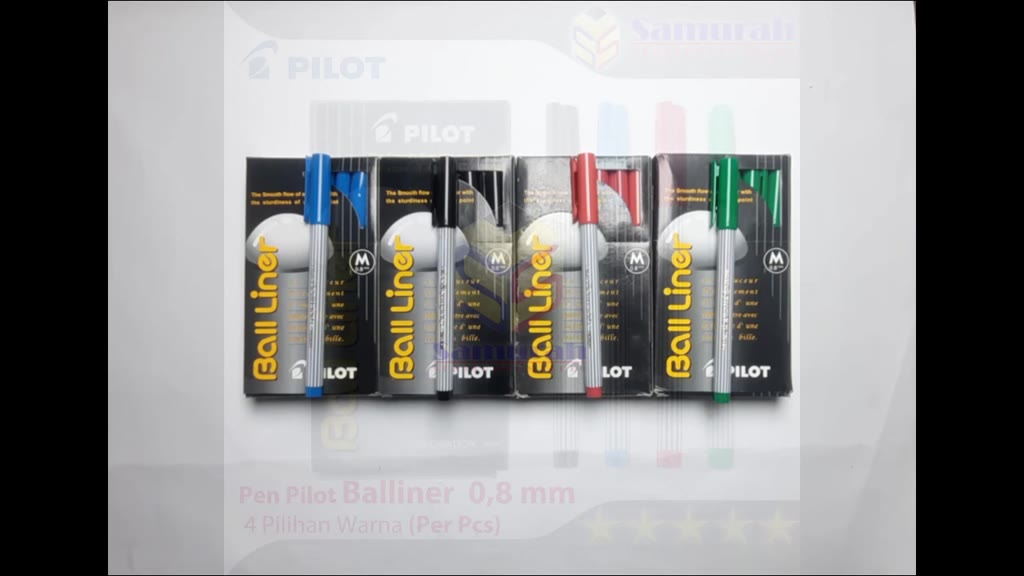 Jual Ballpoint Pilot Balliner 0.8 mm / Pulpen Baliner 08 mm / Pen Cabut ...