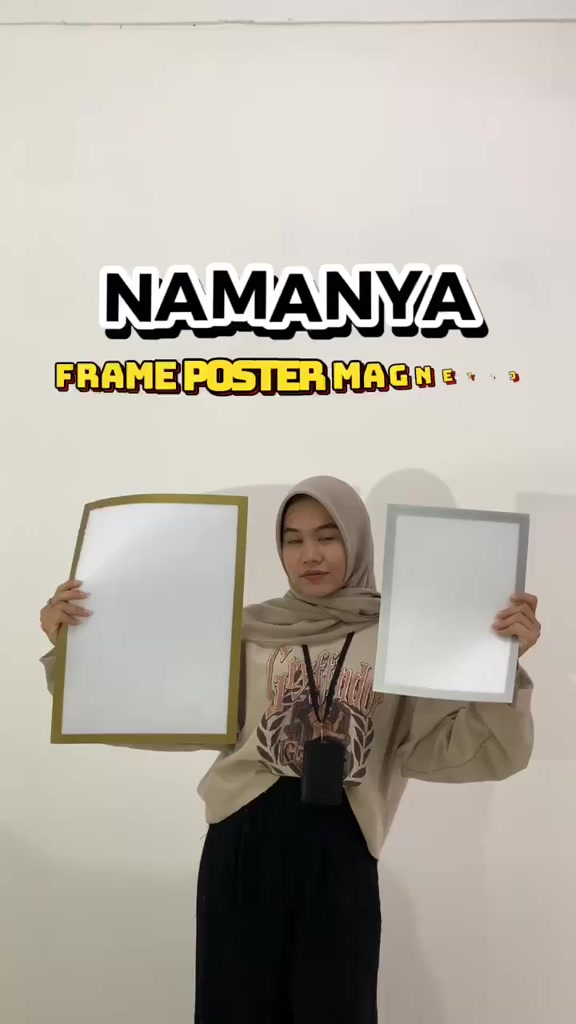 Jual Frame Poster Magnetic A3 A4 A5 / Tempat Poster Magnet / Brosur ...