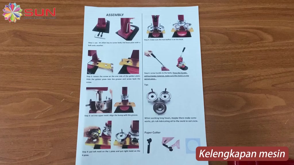 Jual Alat Mesin Press Pin EP-01 / Talent Moulding 44mm dan 58mm ...