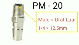 Jual Quick coupler PF 20 coupling PF20 20ph SAMBUNGAN SELANG ANGIN ...