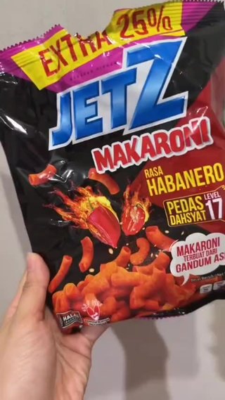 Jual Jetz Makaroni Habanero Level 17 Pedas Dahsyat | Shopee Indonesia