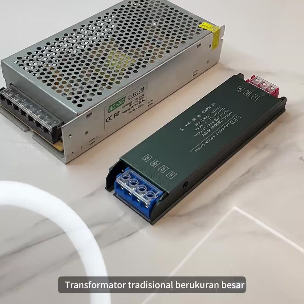 Jual Adaptor Led Strip Power Supply Slim DC 12V 100W,200W,300W,400W | Shopee Indonesia