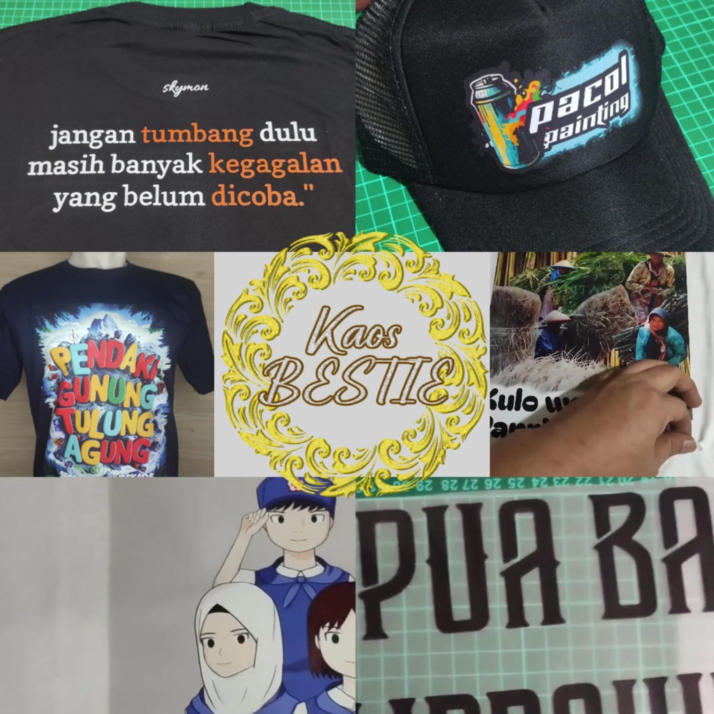 Jual Topi sablon custom satuan DTF gambar logo tulisan bebas ecer topi ...