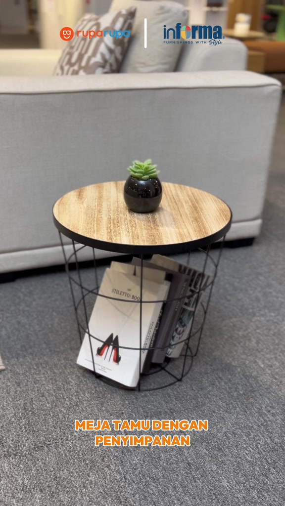 Jual Informa Topaz Meja Tamu Dengan Penyimpanan - Hitam Coffee Table ...