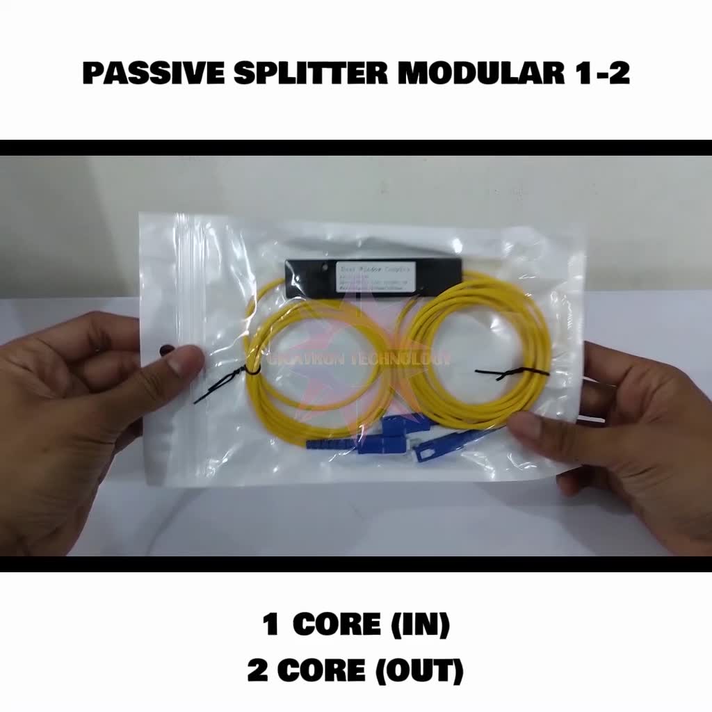 Jual Fiber Optic SC UPC PLC 1:2 Passive Splitter Mini Ratio Coupler ...