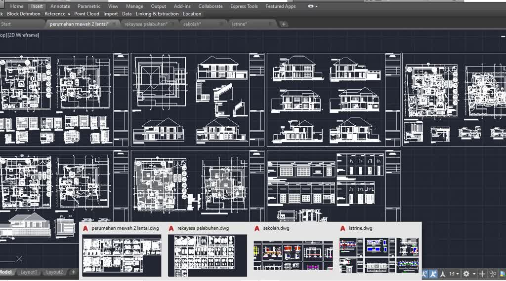 Jual sepaket kumpulan file gambar Autocad ( 1,75 GB ) untuk referensi ...