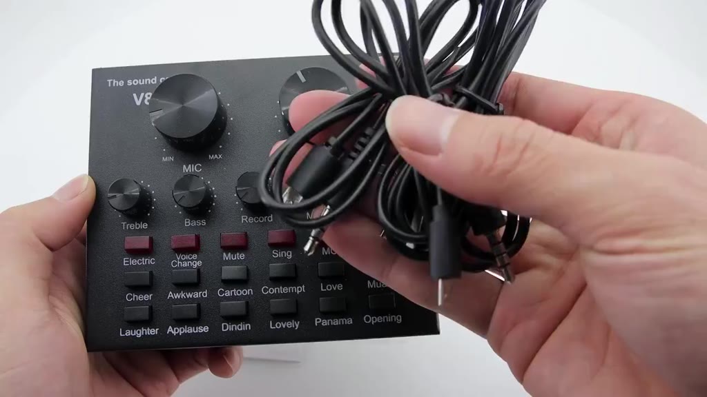 Jual Live soundcard v8 mixer external sound card V8 audio microphone ...
