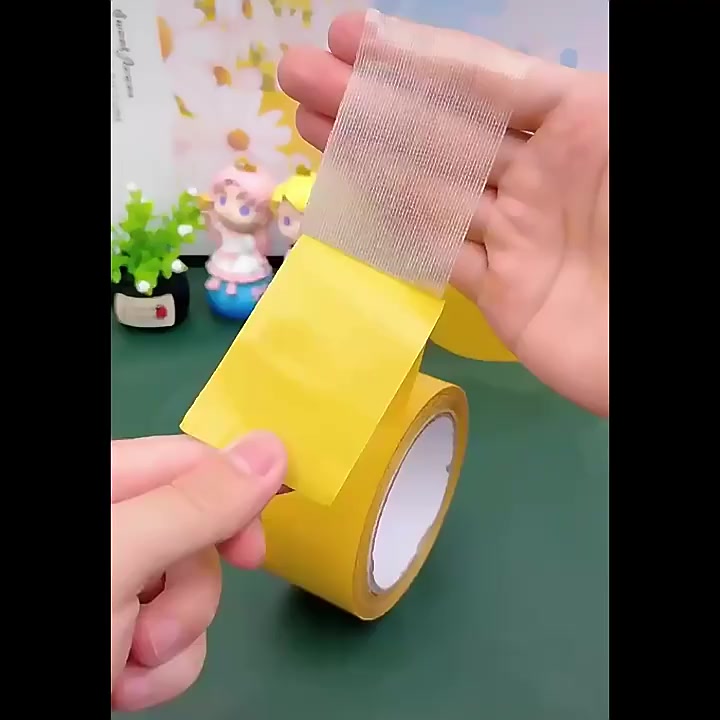 Jual Double Tape Kain Dua Sisi Lakban Kuning Perekat Kuat Isolasi ...