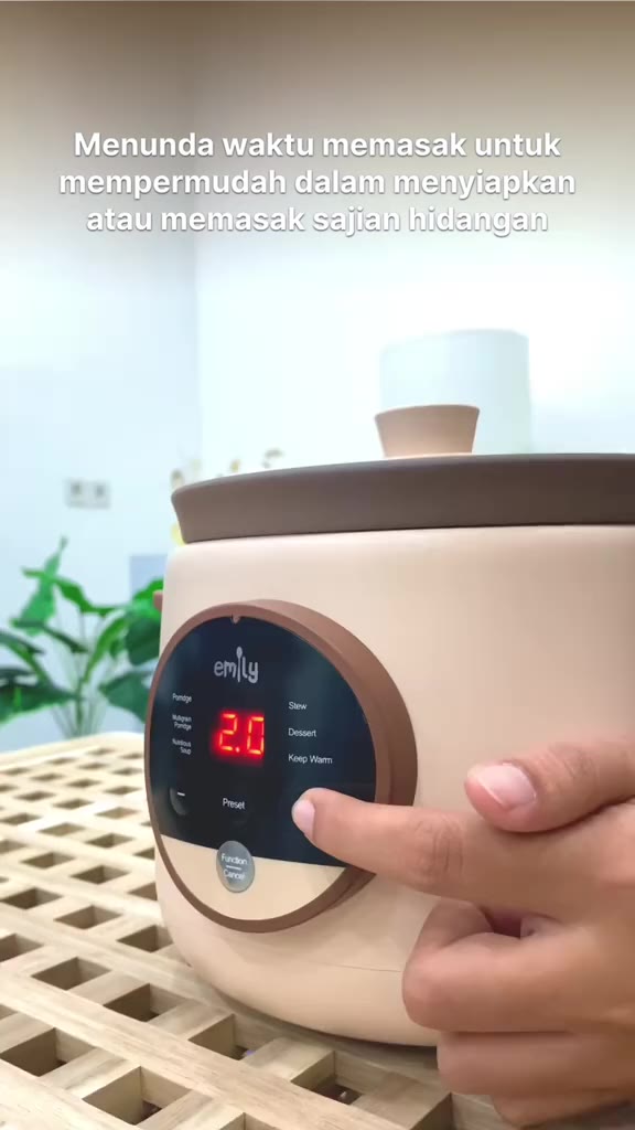 Jual Emily Slow Cooker Claypot 1.5L - Slow Cooker Tanah Liat Baby ...
