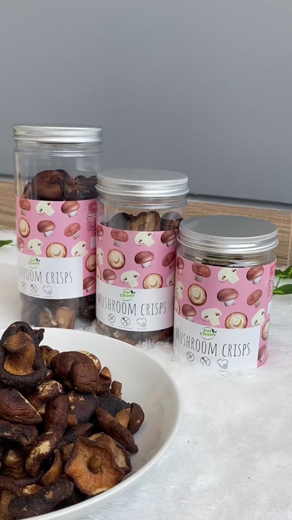 Jual Snack Jamur Champignon Krispi Vakum Frying Mushrooms Cemilan Sehat ...
