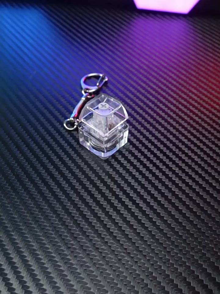 Jual Led gantungan kunci/ mini digital mechanical / Keychain keyboard ...
