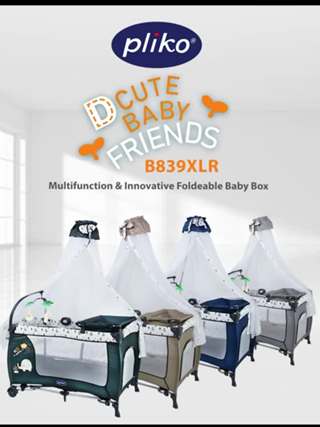 Jual Box Bayi Pliko D Cute B 839 XLR baby elle rocking tempat tidur ...