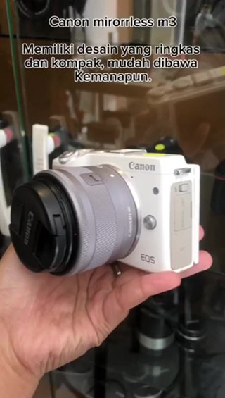 Jual MIRRORLESS CANON M3 KAMERA VLOG COCOK BUAT NGONTEN LAYARFLIP SUPPORT MIC MULUS BUKAN M100 ...