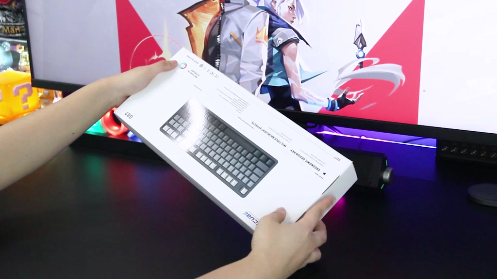 Jual ZIFRIEND G87 Mechanical Gaming Keyboard TKL Side Engraved Keycaps RGB Light Wired Silver ...