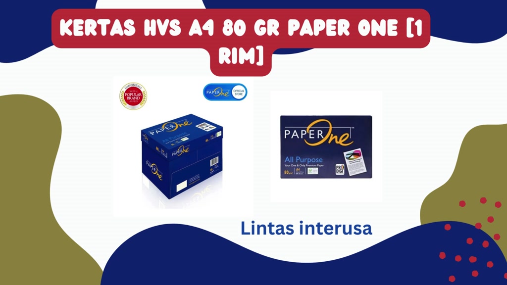 Jual Kertas HVS A4 80 gr Paper One [1 rim] | Shopee Indonesia