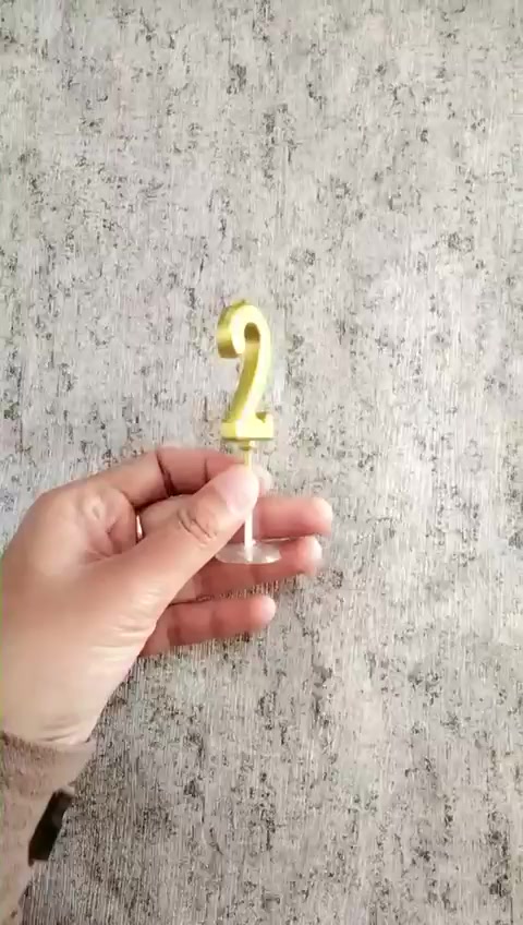 Jual HLS - Lilin Angka Metalik / Lilin Ultah Angka / Lilin Ulang Tahun ...