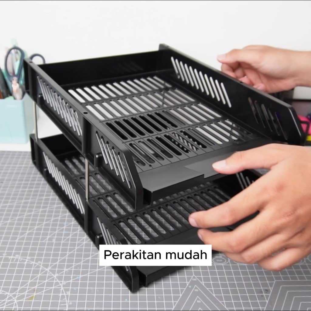 Jual Deli File Tray / Rak File Susun Bahan Plastik 2/3 Tingkat E920X ...
