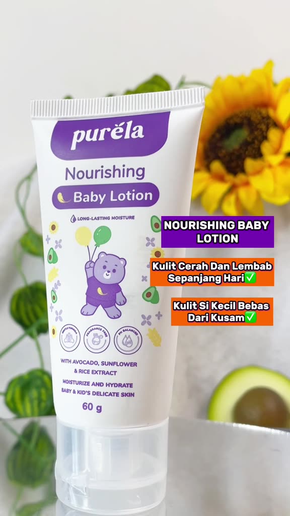 Jual PURELA Combo Glowing (Nourishing Baby Lotion & Soothing Baby Crème ...