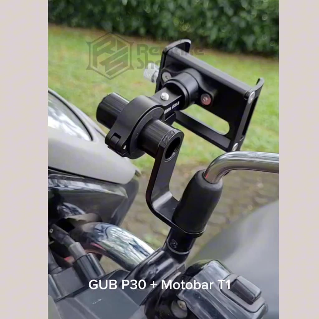 Jual Paket Phone Holder GUB P30 + Bracket Motobar Original Alumunium Alloy Holder Hp Motor Full ...