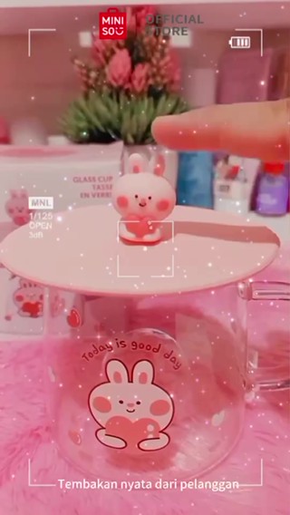 Jual Miniso Kaca Cangkir Gelas Cup Gelas Kopi Mug Lucu Couple Cantik ...