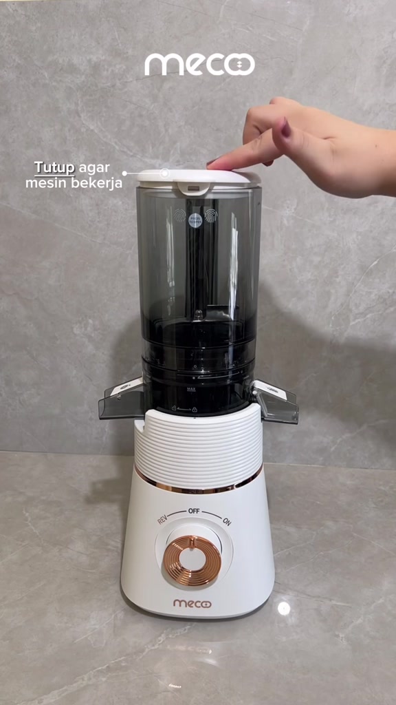 Jual Mecoo Aesthetic Slow Juicer Extra Big Mouth Meco Mecco Juicer Buah Juice Blender Buah ...