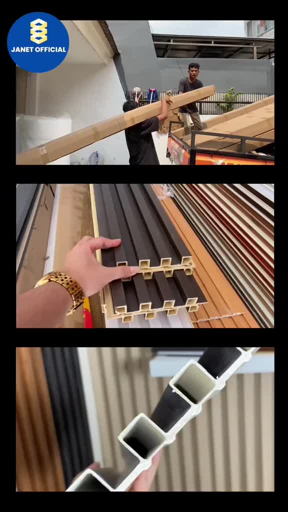 Jual WPC Wall Panel WARNA PUTIH SUSU SERAT BASS 3 meter 300cm X 16cm X ...