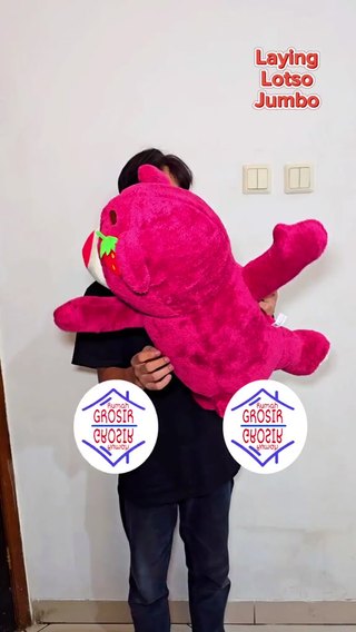 Jual (Rumah Grosir) Boneka Laying Lotso Bear Strawberry Toy Beruang ...