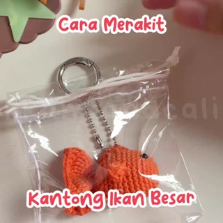 Jual Crochet Goldfish / Fish In-A-Bag / With PVC Pouch / Drawstring Bag ...