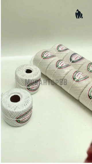 Jual Benang Kasur Rami Cap Sikat / Tali Bangunan Bendera Warna Putih ...