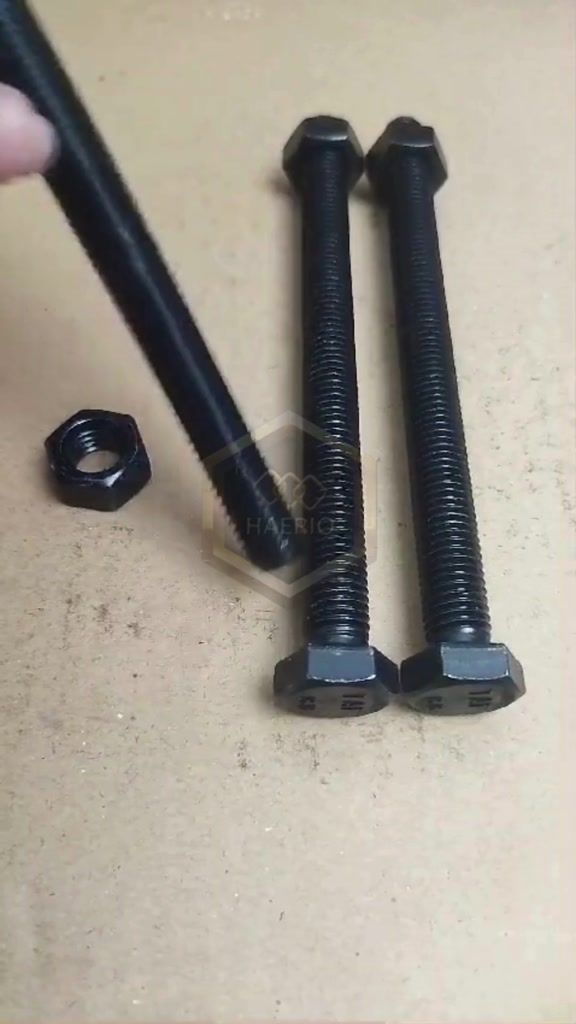 Jual BAUT MUR BAJA M12 X 150 FULL DRAT PANJANG 15CM KUNCI 19 15 CM BAUD HTB GRADE 8.8 HITAM ...