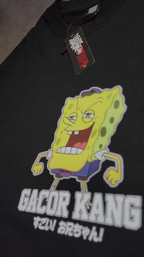 Jual Longsleeve T-Shirt Gacor Kang Spongebob Meme Shitpost Kartun Baju ...