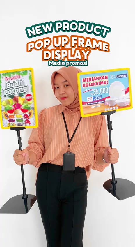 Jual Pop Up Frame A4 / Standing Frame Poster / Papan Harga Promo Toko & Minimarket | Shopee ...