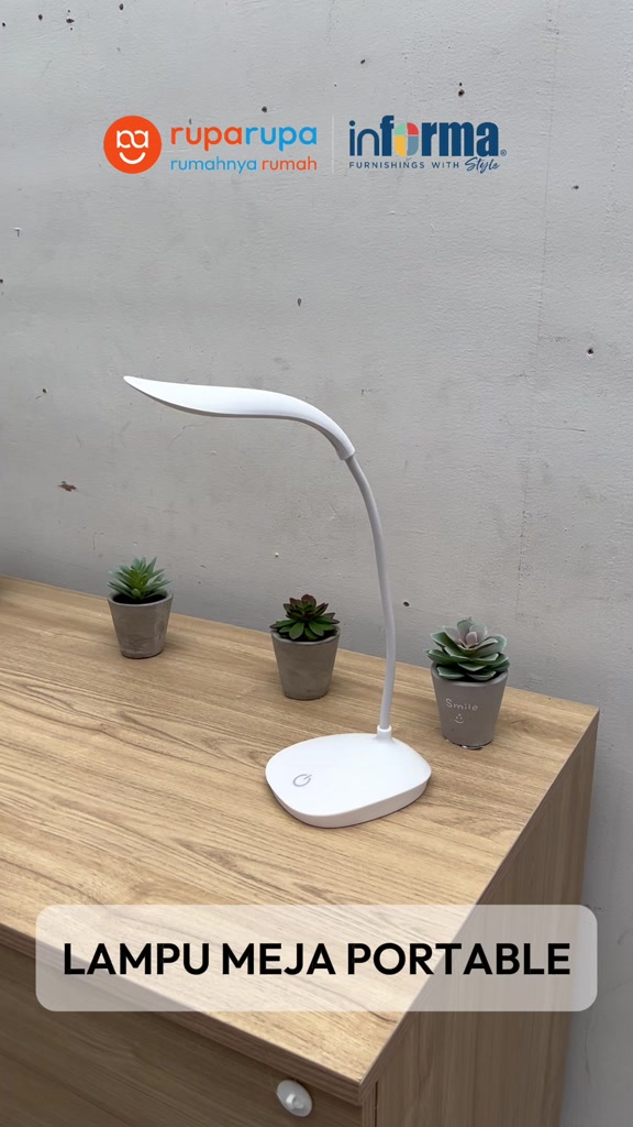 Jual Informa Lampu Meja Led Rechargeable Portable - Putih ...