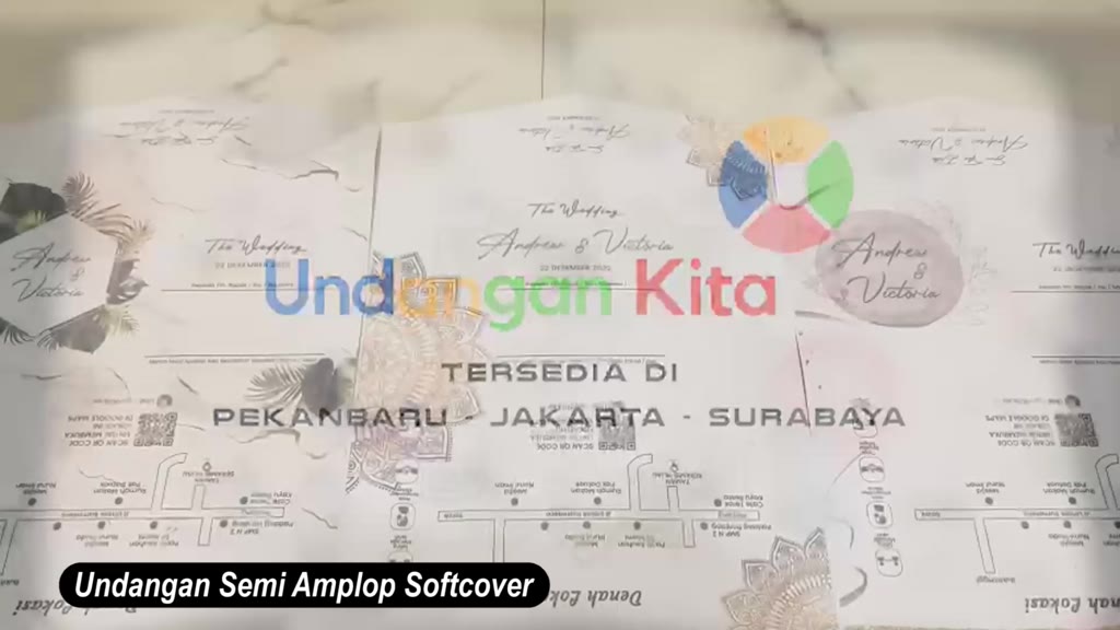 Jual Undangan Pernikahan Brief Card Bentuk Semi Amplop Elegan Rustic ...