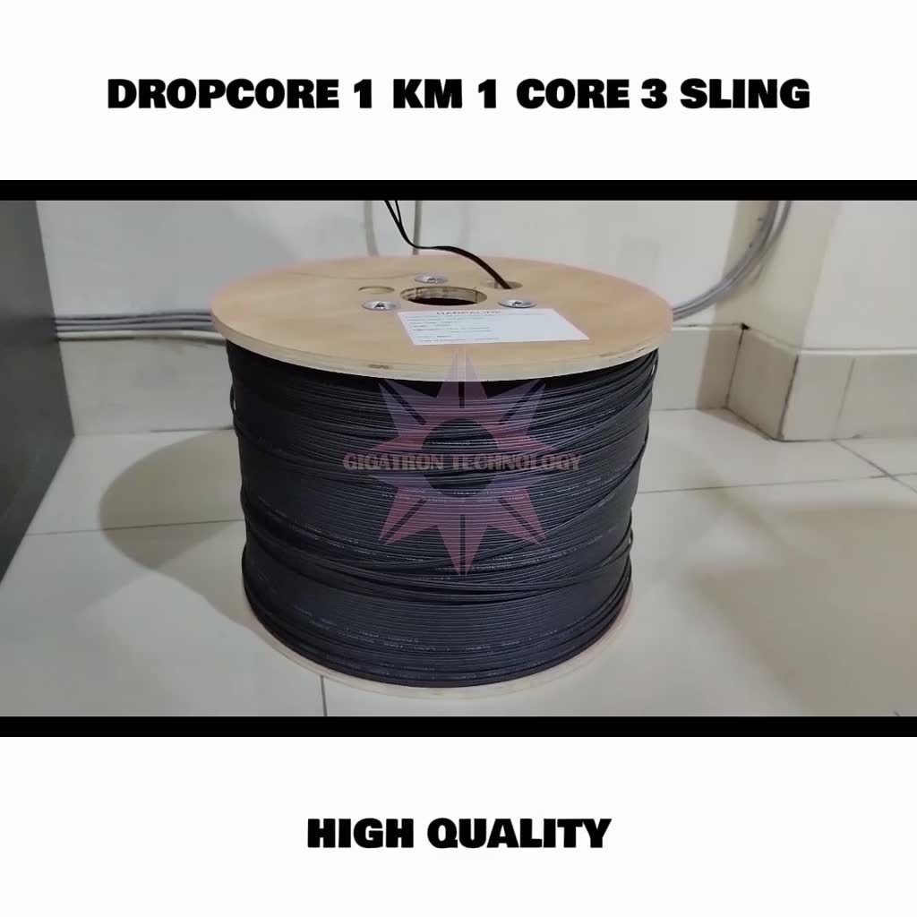 Jual Kabel Fiber Optic Dropcore 1000M 1 Core 3 Seling / Kabel Fiber ...