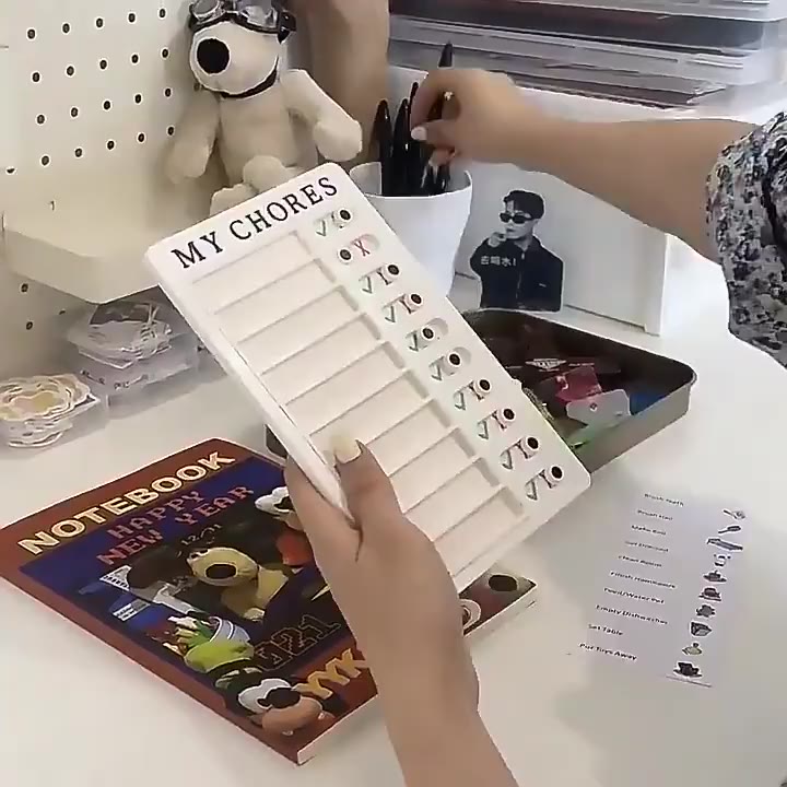 Jual COD Papan checklist My Chores Papan jadwal belajar Papan to do ...