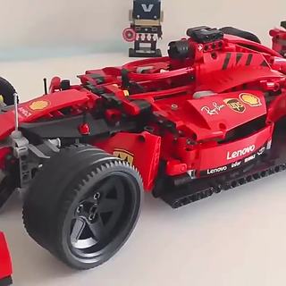 Jual LELE Mainan 1:10 F1 Mobil 1380Pcs Ferrari supercar aurace Model ...